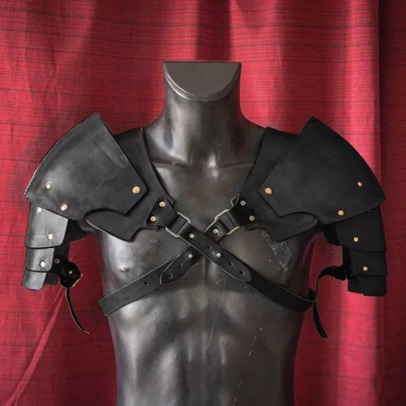 Stage Performance Retro Medieval Nordic Knight COSPLAY Armor Shoulder ...