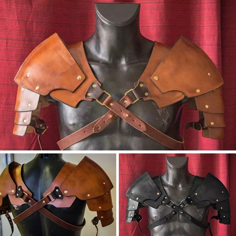 Stage Performance Retro Medieval Nordic Knight COSPLAY Armor Shoulder ...