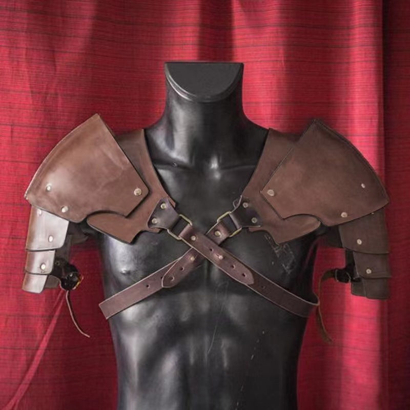 Stage Performance Retro Medieval Nordic Knight COSPLAY Armor Shoulder ...